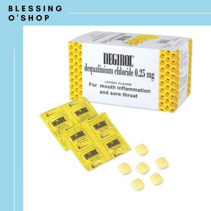 Jual OBAT SARIAWAN RADANG TENGGOROKAN DEGIROL DEQUALINIUM CHLORIDE 0 ...