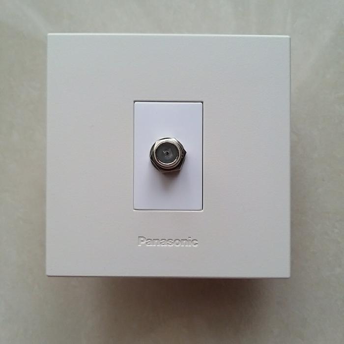 Jual stop kontak TV kabel F conector soket outlet matv frame panasonic ...