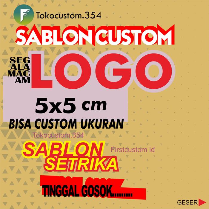 Jual sablon logo polyflex | sablon polyflex | custom logo - Kab ...