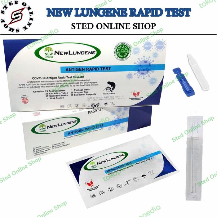 Jual Alat Test Swab Antigen New Lungene Biru Box - Kota Medan - Sted ...