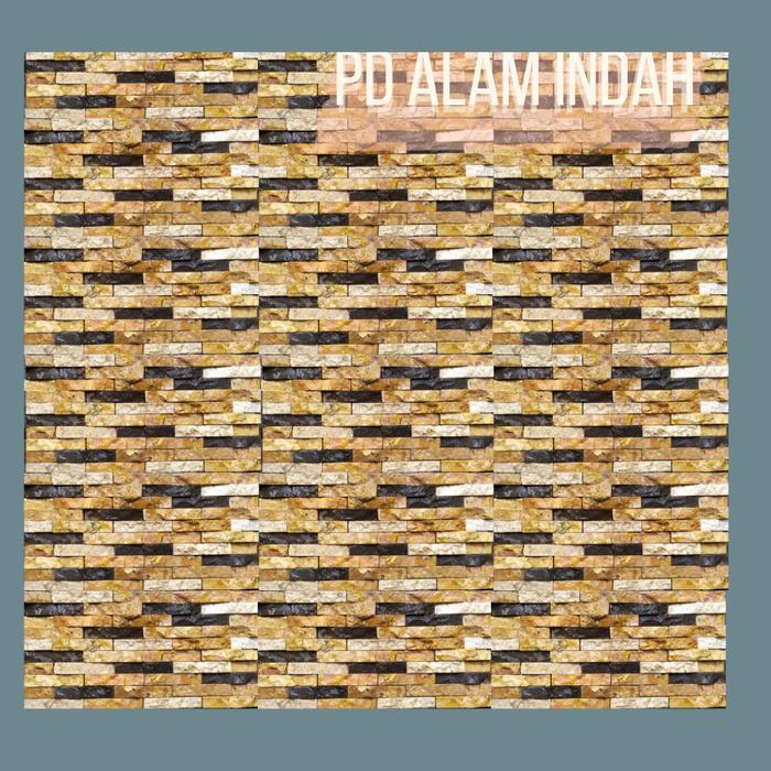 Jual batu alam mozaik wall cladding 3 warna 01 20x40 - Jakarta Timur ...