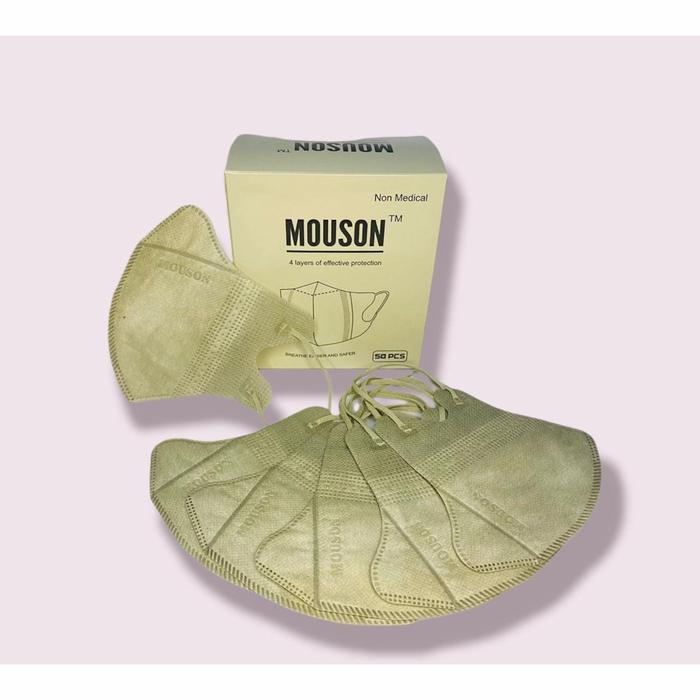 Jual masker duckbil mouson warna 4ply isi 50pcs / masker premium mouson ...
