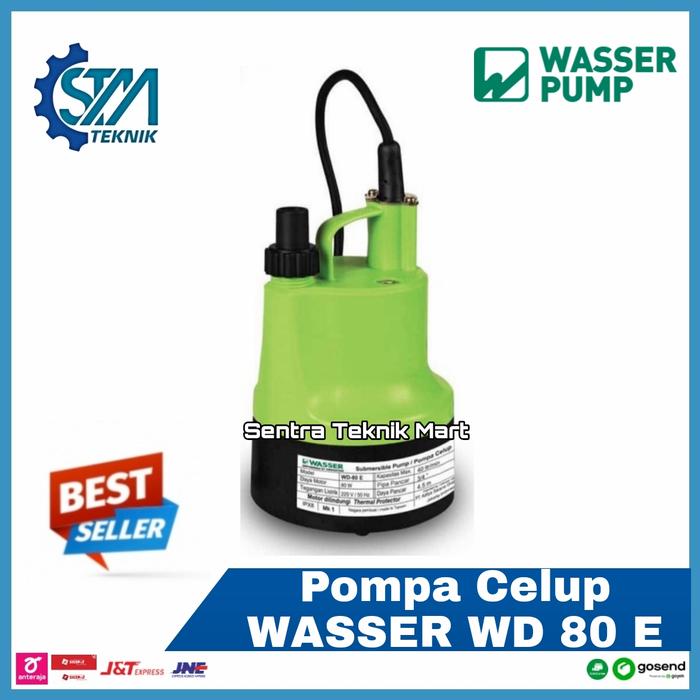 Jual pompa celup wasser wd 80 e submersible pump pompa air bersih non ...