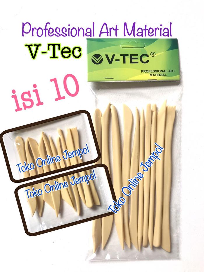 Jual 10pcs Alat Clay Modeling Foundant Sclupting Tools Pahat VTec ...