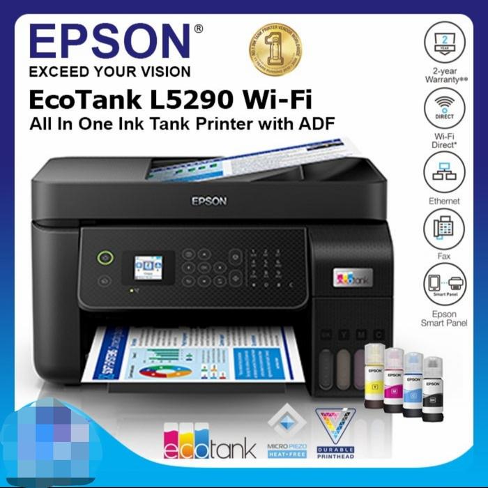 Jual Epson L5290 WiFi All In One Ink Tank Printer with ADF Epson L 5290 ...