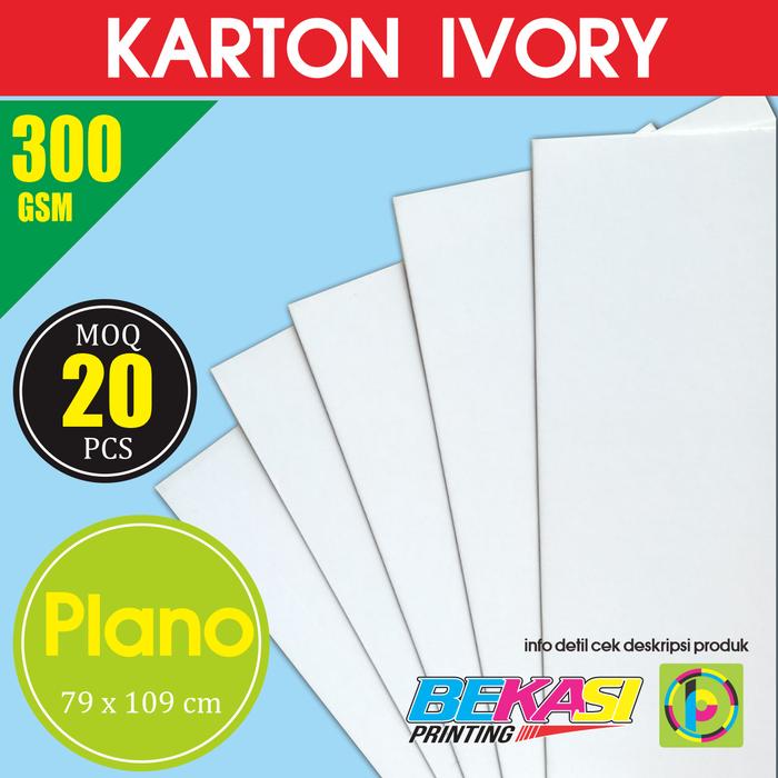 Jual Kertas Karton IVORY 300 gsm Plano 79 x 109 cm - Kota Bekasi ...