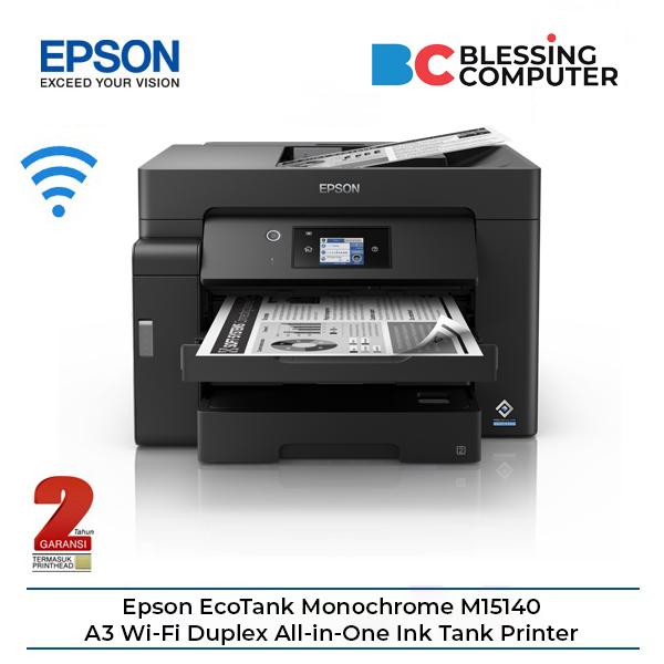 Promo Printer EPSON M15140 EcoTank Monochrome A3 Wi-Fi Duplex AIO Ink ...