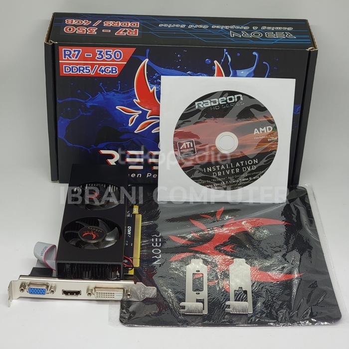 Jual VGA AMD-R7 350 4GB DDR5 RADEON GRAPHICS INCLUD PANEL CESSING SFF ...