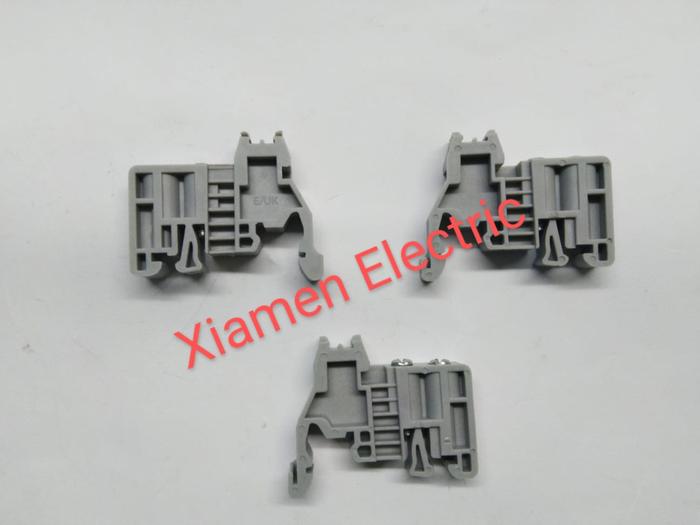 Jual E/UK EUK Screw Fixed Terminal Block End Stopper Fittings Din Rail ...