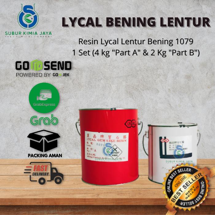 Promo Resin Lycal 1079 / Resin Bening Lentur 1 set kaleng 6 KG - Kota ...