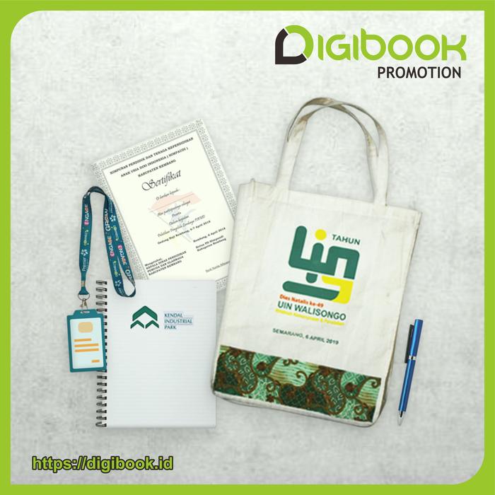 Jual Paket Seminar Kit Isi 5 - Tas Blacu, Pulpen, Notebook, Lanyard ...