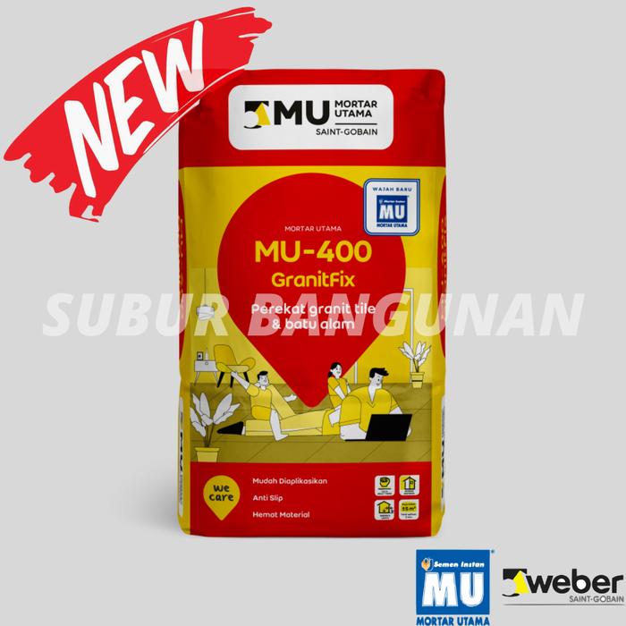 Jual MU400 - Mortar Utama MU 400 25 KG Perekat Granite Perekat Batu ...