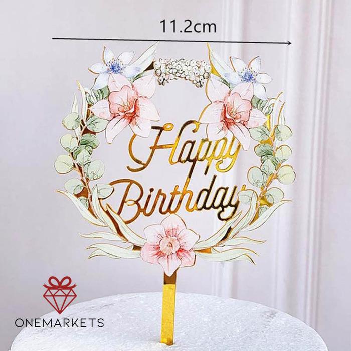 Jual Topper Ulangtahun - Topper Happy Birthday - Acc Cake LL023 - HBD 2 ...