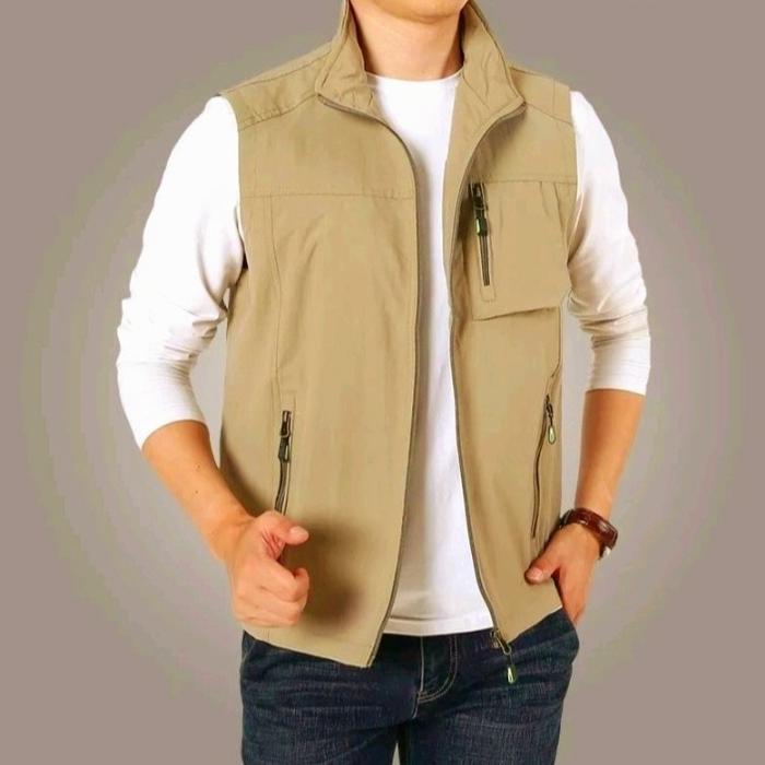 Promo rompi pria terbaru/rompi kantor/rompi keren pria Cotton drill ...