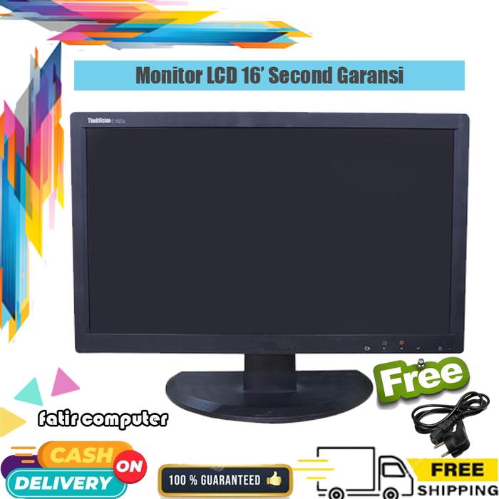 Jual monitor lcd 16 inch wide bekas campur mulus garansi - Kab. Bekasi ...