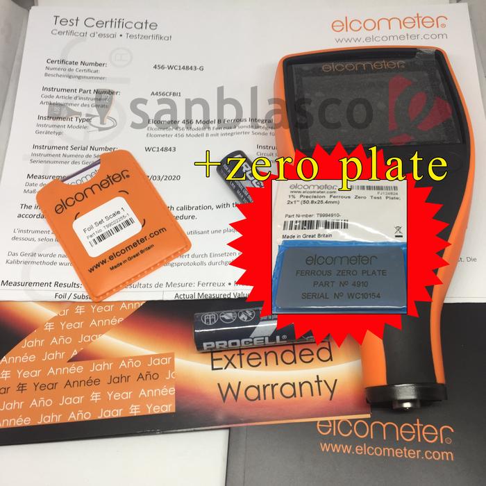 Jual Elcometer 456 ferrous A456CFBI integral 0-1500 micron + zero plate ...