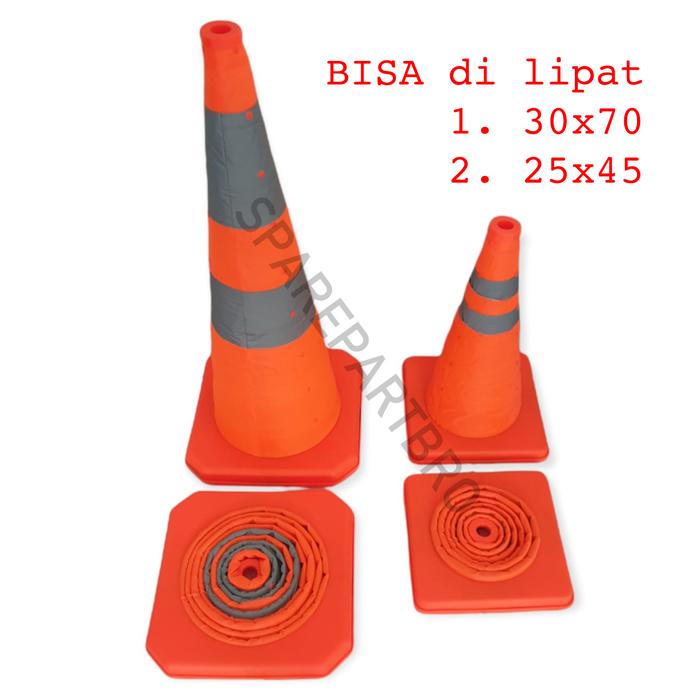 Jual Foldable Traffic Cone Emergency | Kerucut Segitiga Darurat Model Lipat - 25x45cm - Jakarta ...
