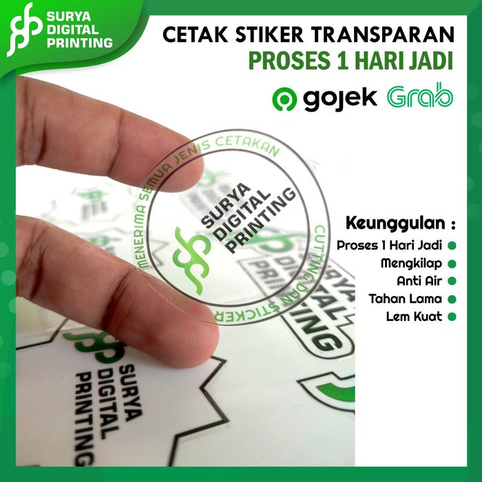 Jual Cetak Stiker Label Transparan / Vinyl / Cetak Label Kemasan ...