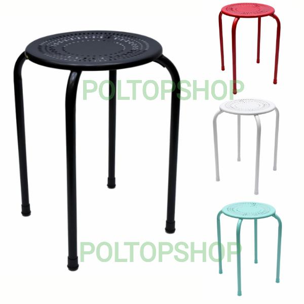 Jual Bangku/kursi minimalis kokoh 4 warna/Bangku Bakso Besi/Bangku Besi ...