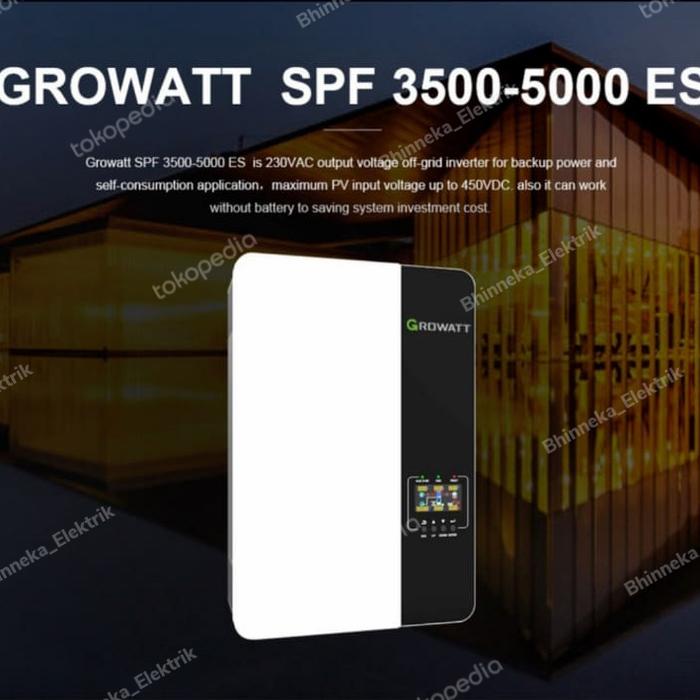 Jual Growatt Hybrid Off Grid 3500W SPF3500ES Off-Grid 3,5Kw - Jakarta ...
