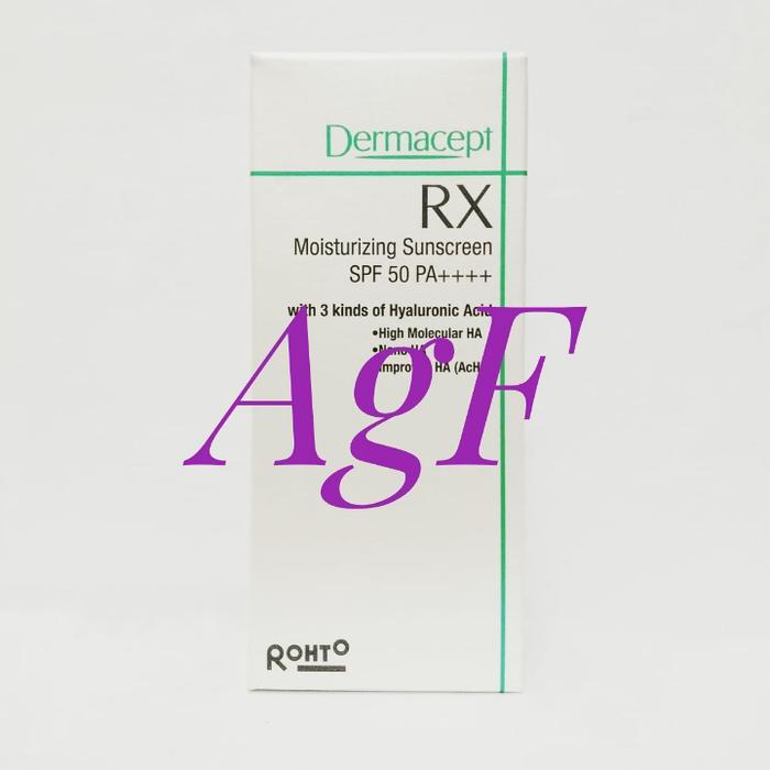 Jual Dermacept RX Moisturizing Sunscreen SPF 50 PA /W 3 Types HA (Rohto ...