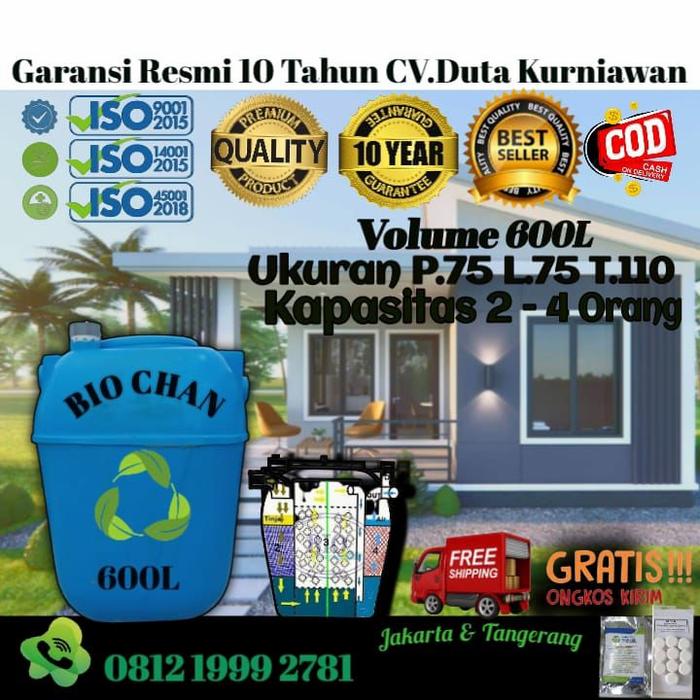 Jual Bio Septictank BioChan Fiber / Sepiteng BioChan 600 LITER ...