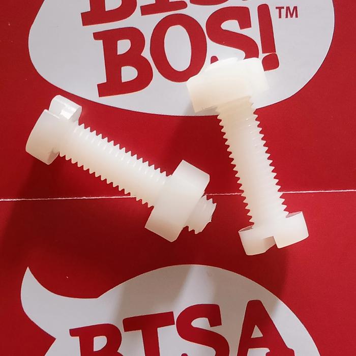 Jual Baut plastik Nylon nilon mur plastik diameter M6 x 25 mm Obeng Min ...