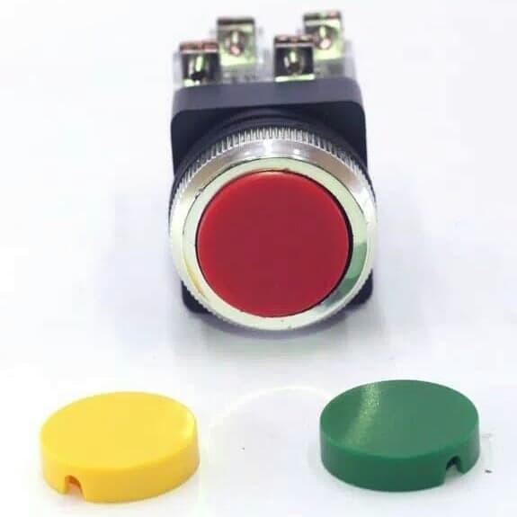 Jual Push Button FORT / PB2511 / 1NO 1NC / 25mm warna merah,hijau ...