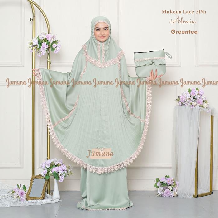 Promo Leesy.id - Mukena Dewasa Plisket Daily 2in1 Adonia - GREENTEA ...