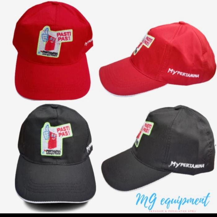 Jual new topi staff spbu pertamina topi operator Dan pengawas my ...