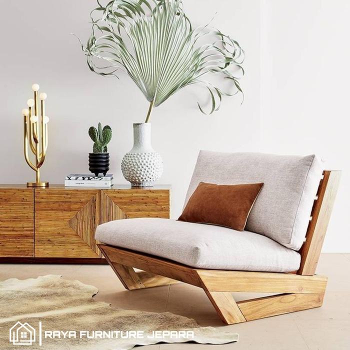 Jual SOFA SINGLE SANTAI MINIMALIS KURSI SOFA KAYU JATI - Kab. Jepara ...