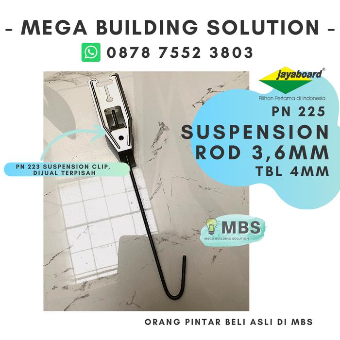 Jual Suspension Rod M4 3,6m PN 225 /Rod Rangka Plafon Gypsum Jayaboard ...