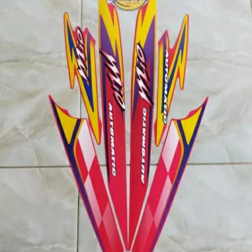 Jual Mio Sporty 2003 2004 Bendera Merah Kuning Stiker Striping List ...