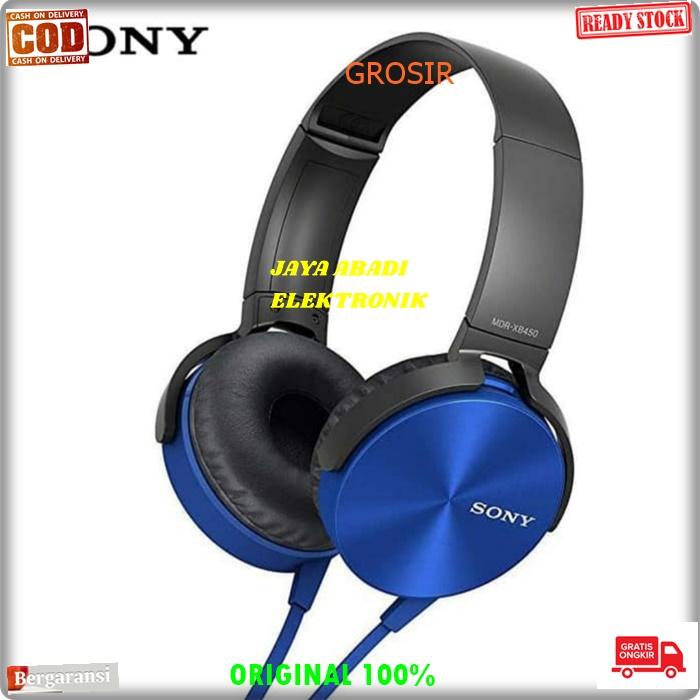 Jual SONY HEADPHONE HEADSET 3.5MM HANDSFREE KABEL BANDO EARPHONE SUPER ...