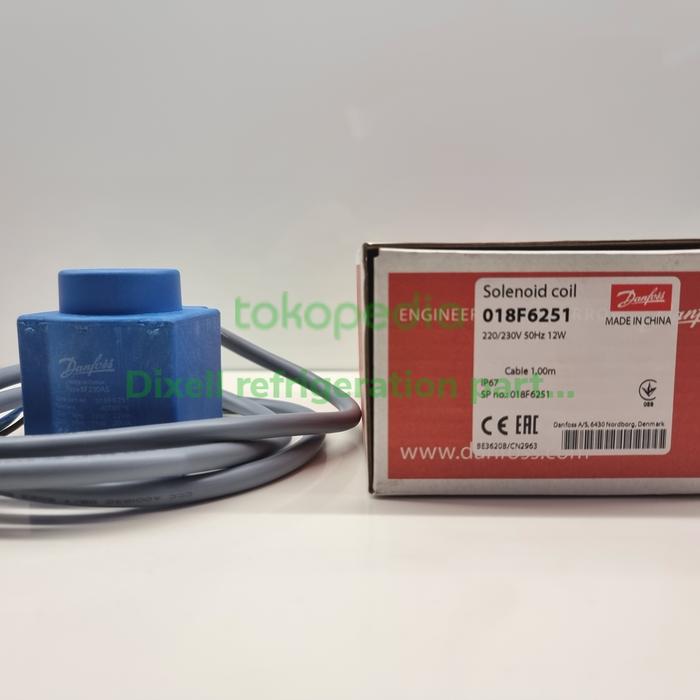 Jual Solenoid coil danfoss 018F6251 220/230V 50Hz 12W - Jakarta Utara ...