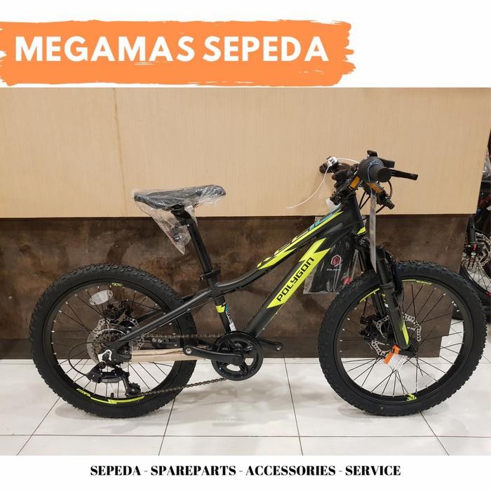 Jual sepeda anak mtb polygon Relic 20 inch black hitam laki laki 2022 ...