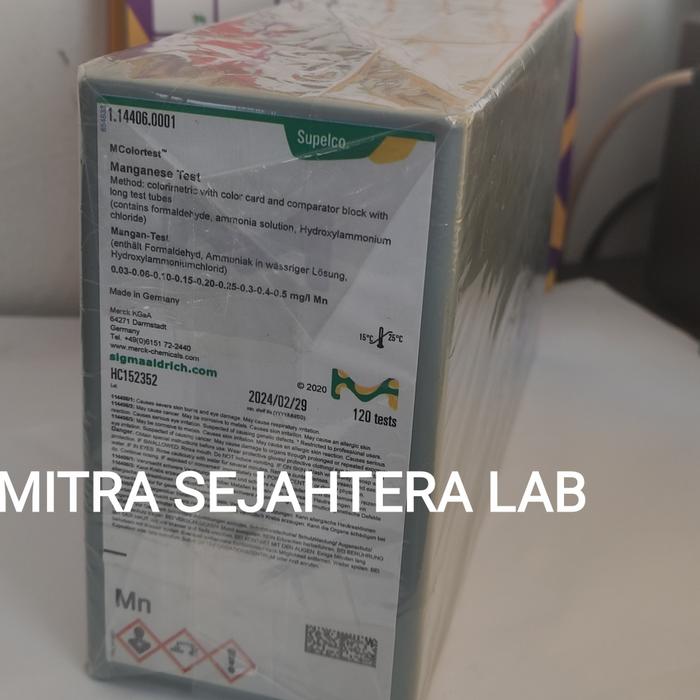 Jual Manganese Test Kit Merck 120 Test 114406 / 1.14406.0001 Uji Mn ...