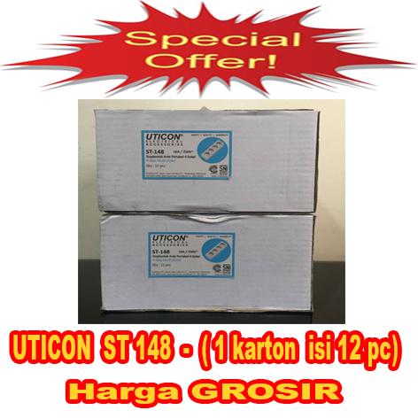 Jual UTICON STOP KONTAK ARDE 4 LUBANG PUTIH ST-148 ( 1 karton 12 PCS ...