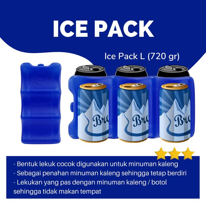 Jual Ice Pack Minuman Kaleng Ice Gel Pack Lekuk Ice Pack 720gr - L ...