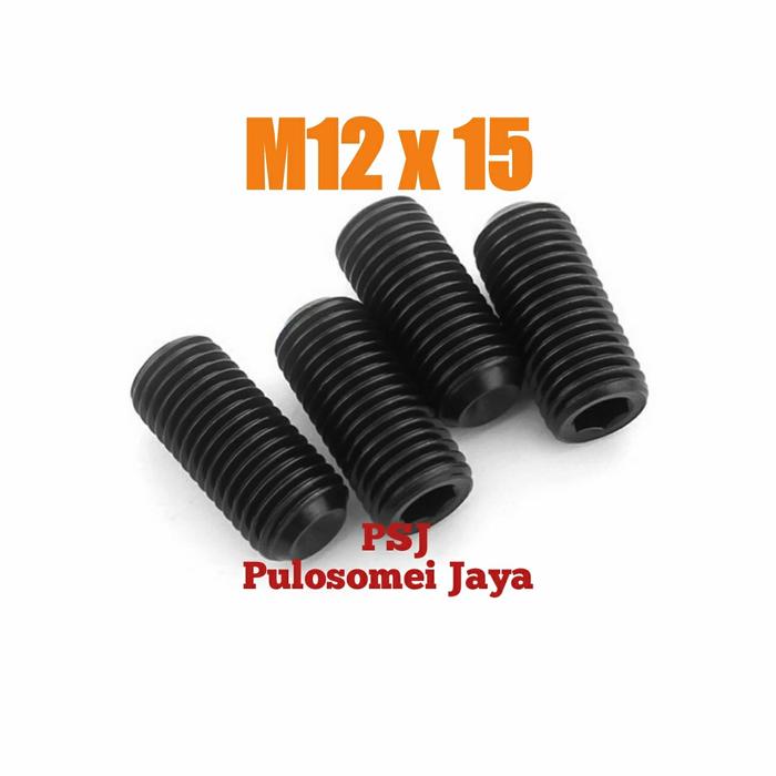 Jual Baja Socket Set Screw M12 x 15 / Baut L Tanam / L Set Hitam - Kota Tangerang - PULO SOMEI ...