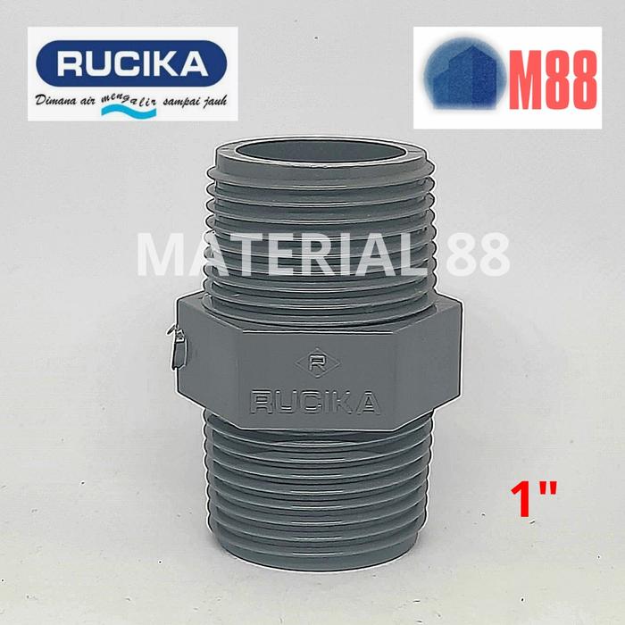 Jual Double Nepple 1 inch RUCIKA AW PVC - Dobel Nepel Neple Nipple - Kab. Bogor - MATERIAL 88 ...