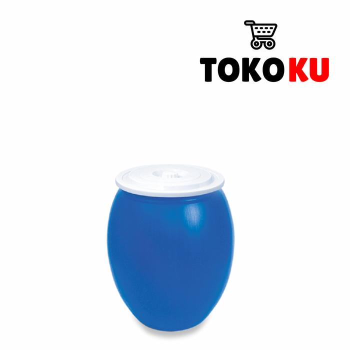 Jual GENTONG AIR BIRU 60 LITER GREEN LEAF/TONG AIR TUTUP 60 LITER ...