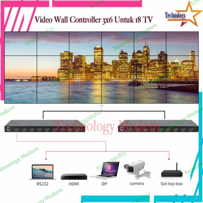 Jual Paket Video Wall Controller 3x6 6x3 Untuk 18 TV (Jadi 1 Gambar ...