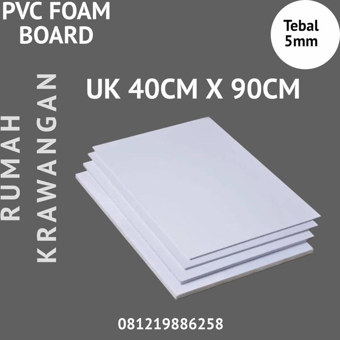 Jual PVC BOARD / PVC FOAM BOARD 5MM UKURAN 40CM X 90CM - Jakarta Barat ...