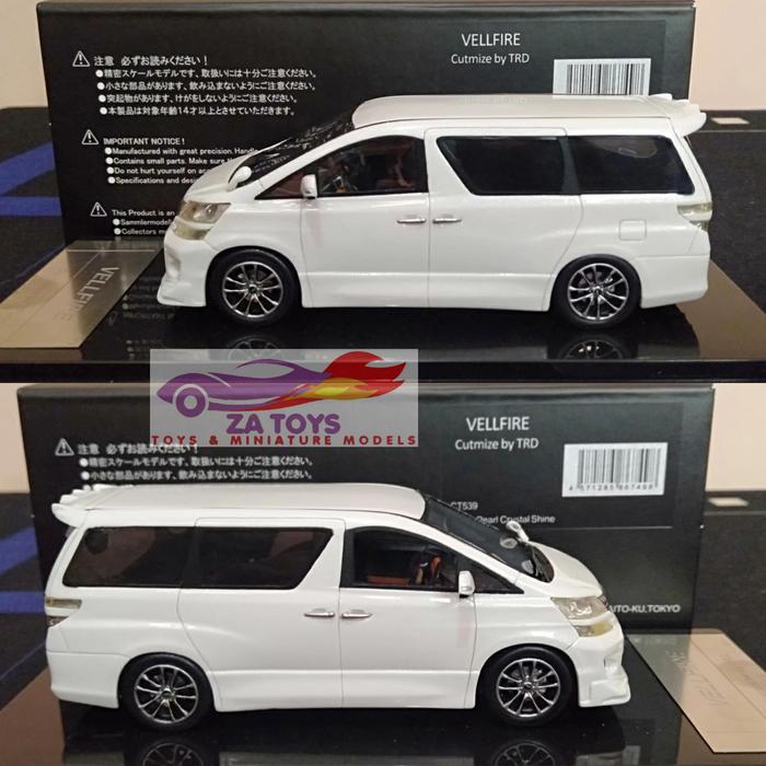 Jual Diecast Toyota Alphard Vellfire TRD Sportivo White by Wits Skala ...