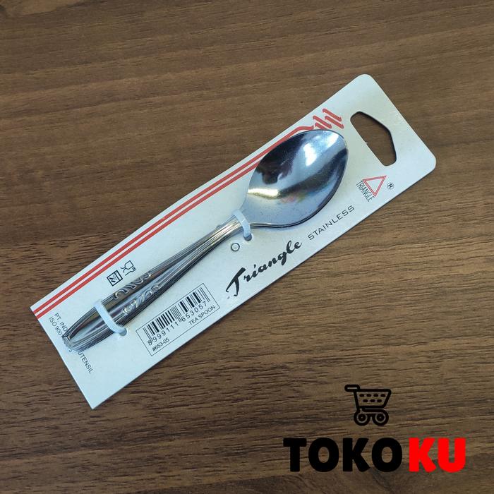 Jual ISI 6 SENDOK TEH STAINLESS TRIANGLE TEBAL/SENDOK KECIL STAINLES ...