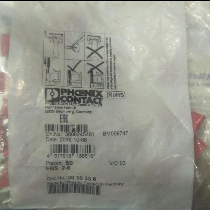 Jual Jumper Terminal Phoenix Contact FBS12-6 FBS26 FBS 2-6 FB S 2 6 ...