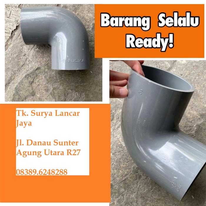 Jual ELBOW 3" AW KENI SAMBUNGAN KENI 3" RUCIKA AW / KNEE 3 INCH PVC ...