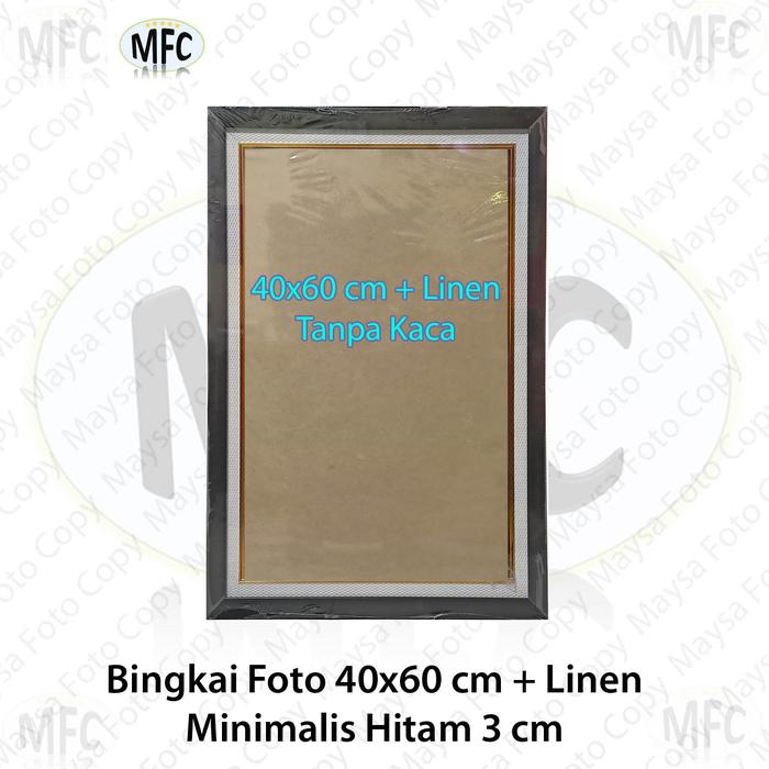 Jual Bingkai foto 40x60 Linen Tanpa kaca Minimalis dan ukir 3 cm ...