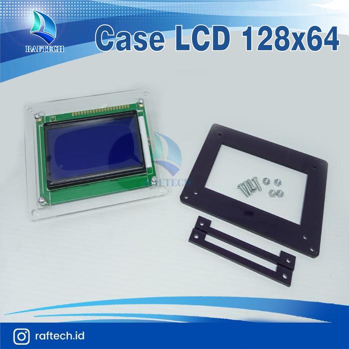Jual Frame Case Holder Dudukan LCD 12864 128x64 Arduino Termasuk Mur ...